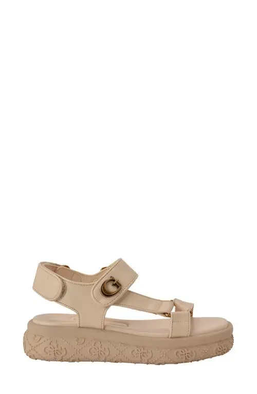 Guess Lanara Platform Sandals - Ivory