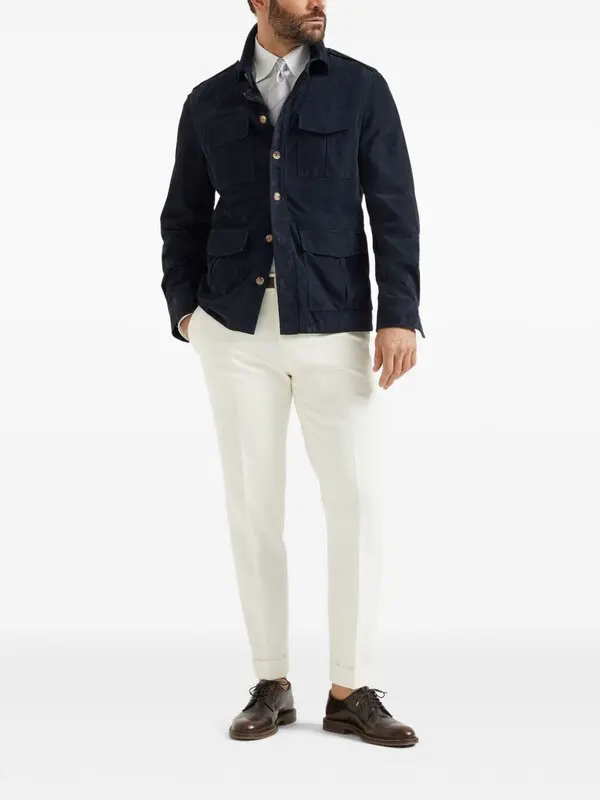 Brunello Cucinelli Gabardine Trousers - White