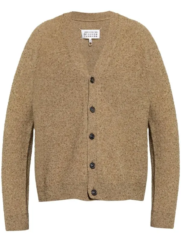 MAISON MARGIELA Vintage Effect Cardigan - Neutrals