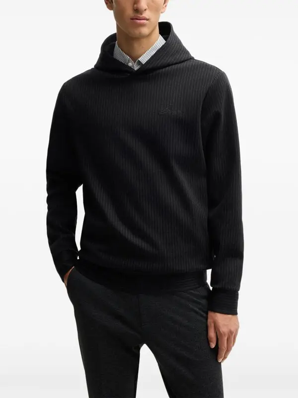 BOSS Pinstriped Hoodie