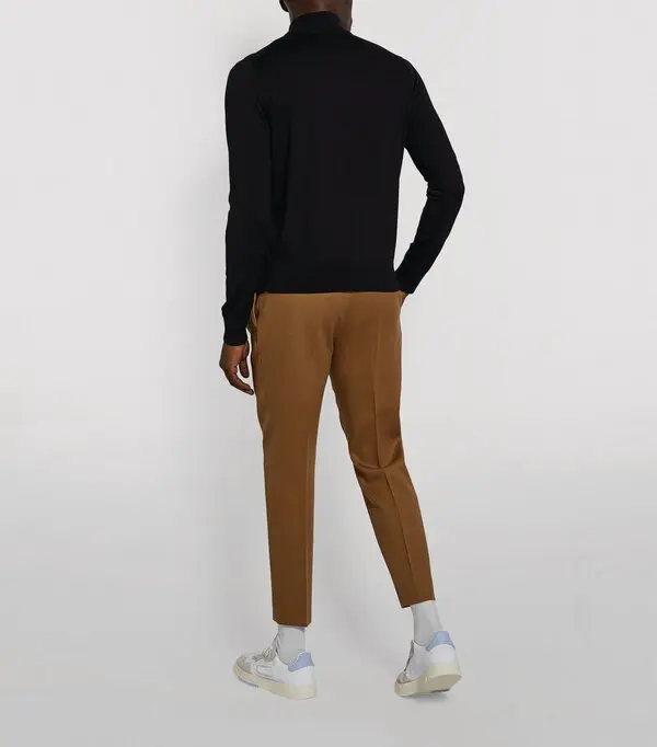 Sandro Mock Neck Pullover - Black