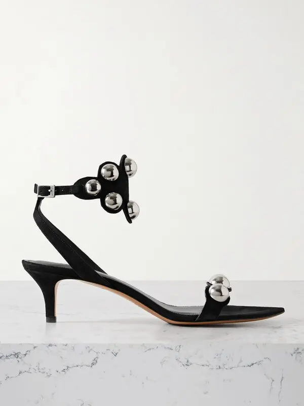 Isabel Marant Vikto Studded Suede Sandals
