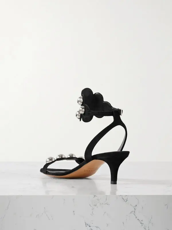 Isabel Marant Vikto Studded Suede Sandals