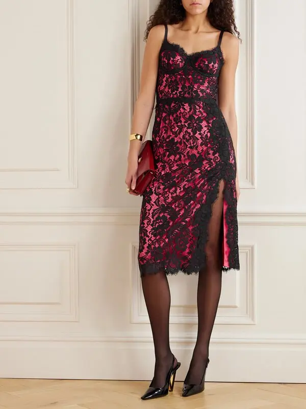 fitted lace wedding dress Dolce & Gabbana Red Floral Off Shoulder A-Line Gown Dress - IT44 main image 0