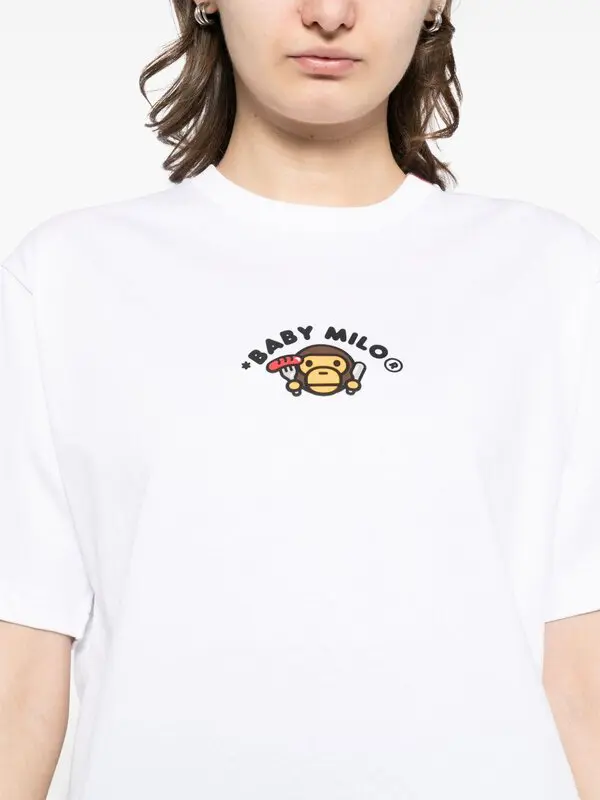 A BATHING APE Logo-print T-shirt - White