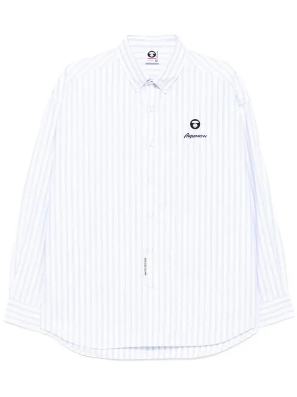 AAPE BY *A BATHING APE® Striped Shirt - White