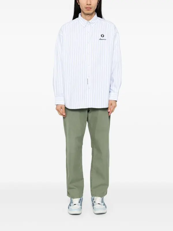 AAPE BY *A BATHING APE® Striped Shirt - White