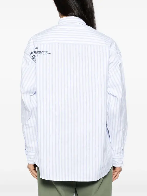 AAPE BY *A BATHING APE® Striped Shirt - White