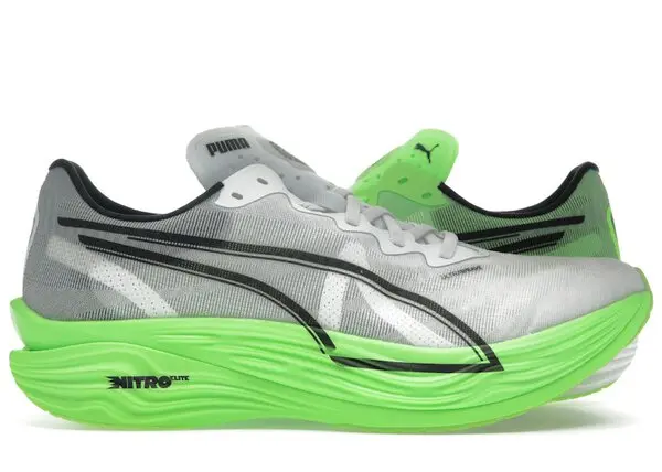PUMA Deviate Nitro Elite 3 Hyroxin - White/green Glare