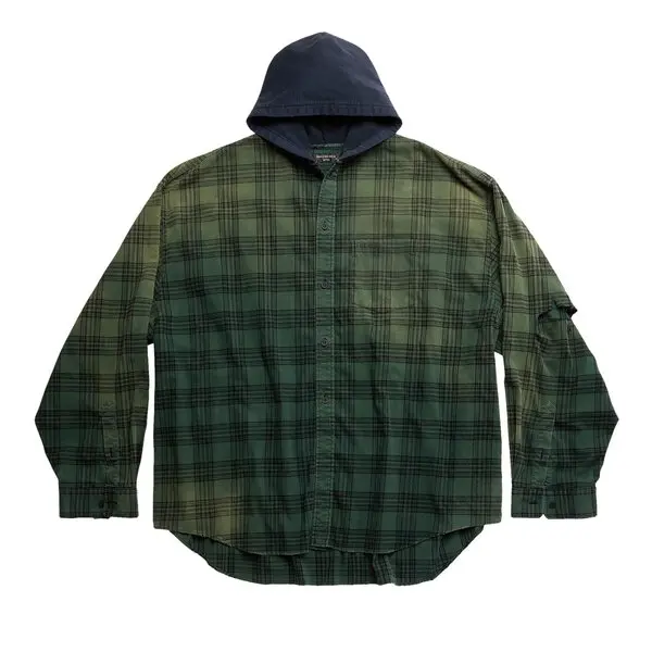 Balenciaga Hooded Shirt - Green