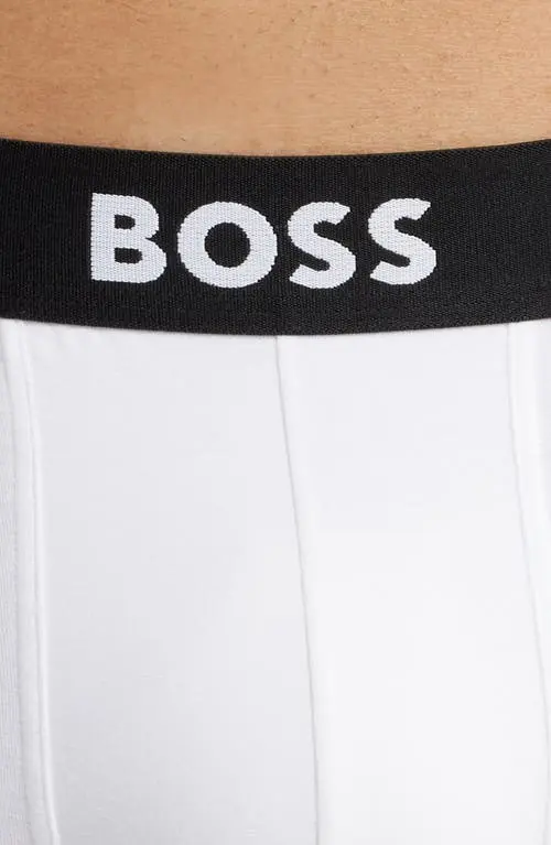 BOSS 3-pack One Stretch Cotton Trunks - White