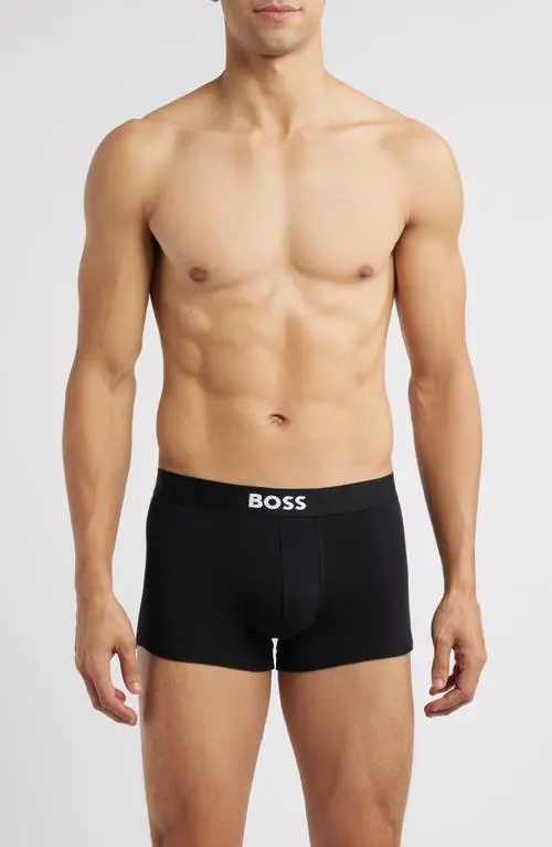BOSS 3-pack One Stretch Cotton Trunks - White/grey/black