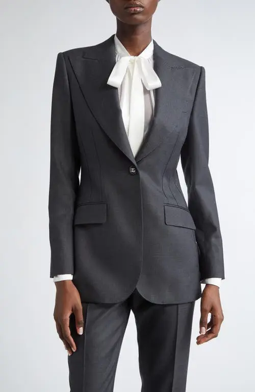 Dolce & Gabbana Turlington Single-breasted Virgin Wool Blazer