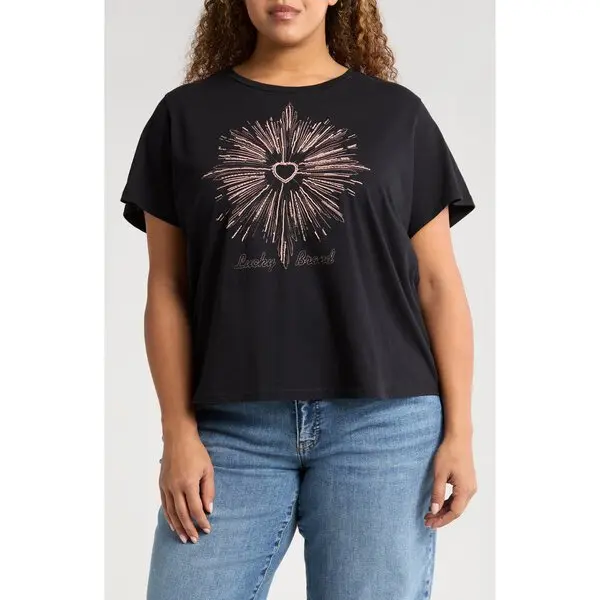 Lucky Brand Heart Burst Graphic T-shirt