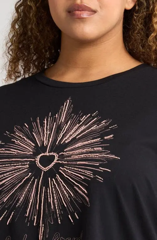 Lucky Brand Heart Burst Graphic T-shirt