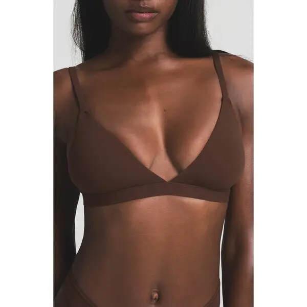 SKIMS Fits Everybody Triangle Bralette - Cocoa