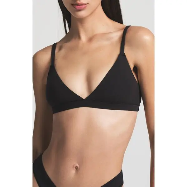 SKIMS Fits Everybody Triangle Bralette - Onyx
