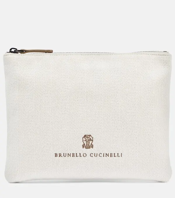 Brunello Cucinelli Leisure Small Clutch - Beige