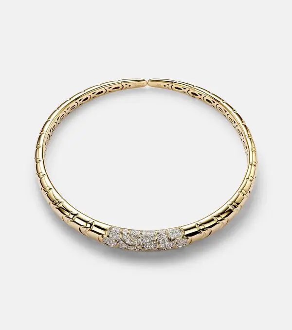 Marina B Onda 18kt Choker With Diamonds - Gold