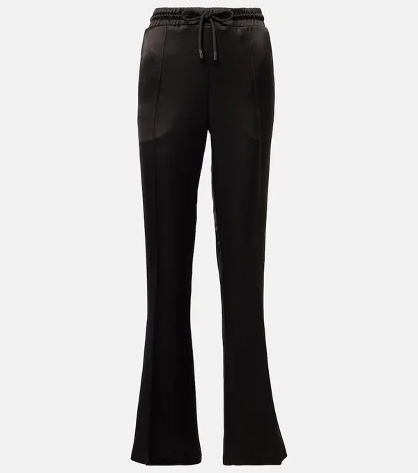 JW Anderson Mid-rise Satin Straight Pants - Black