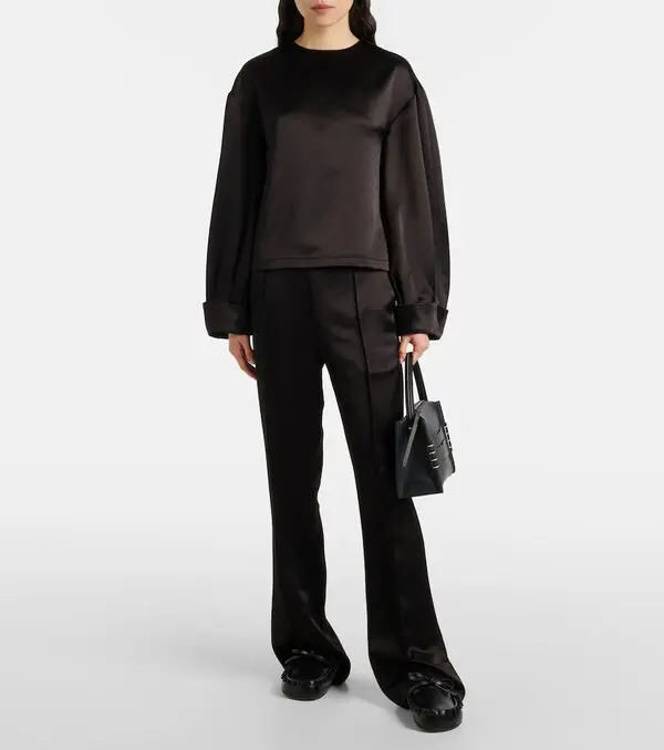 JW Anderson Mid-rise Satin Straight Pants