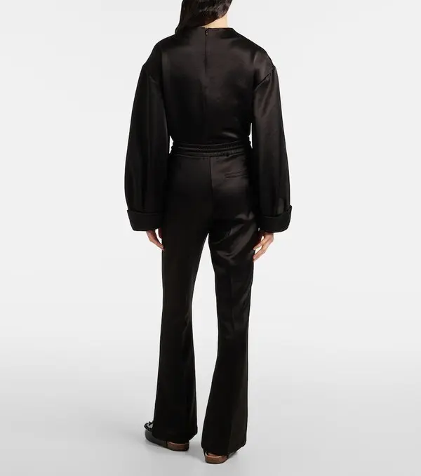JW Anderson Mid-rise Satin Straight Pants