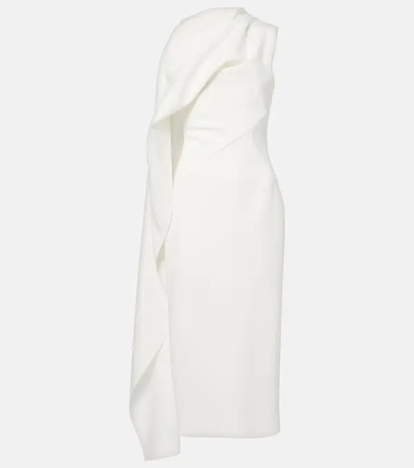 ROKSANDA Bridal Edith Draped Midi Dress - White