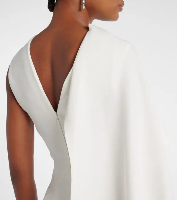 ROKSANDA Bridal Edith Draped Midi Dress - White