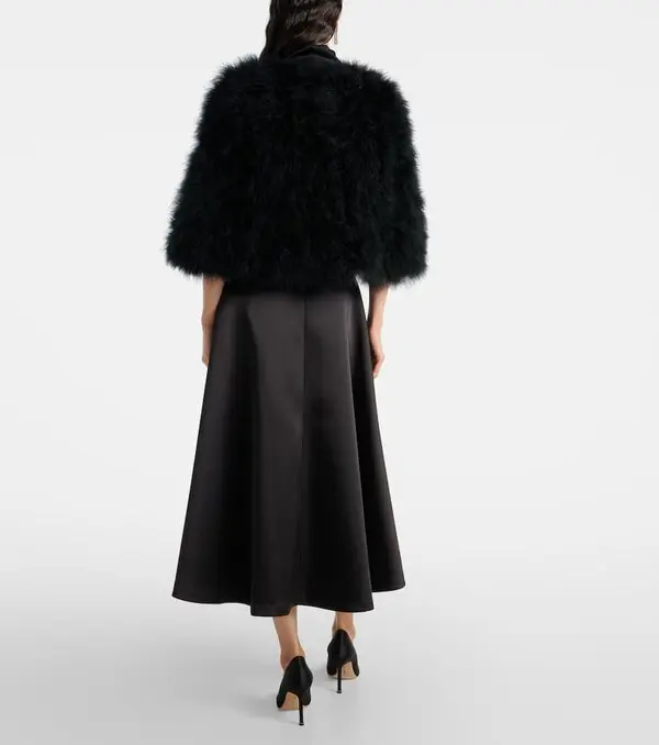 YVES SALOMON Faux Fur Cape