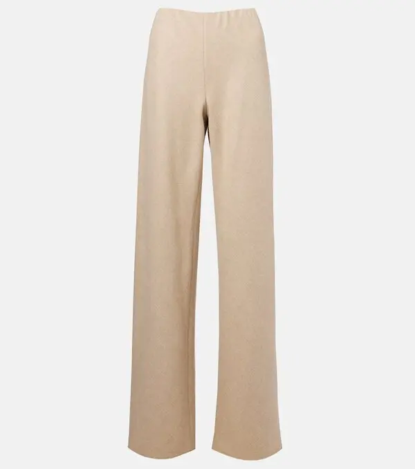 Vince High-rise Wide-leg Tencel Blend Pants - Beige
