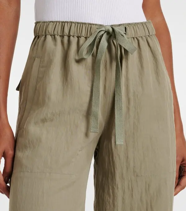 Vince High-rise Wide-leg Tencel Blend Pants