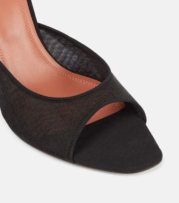 Amina Muaddi Alexa Mules - Black