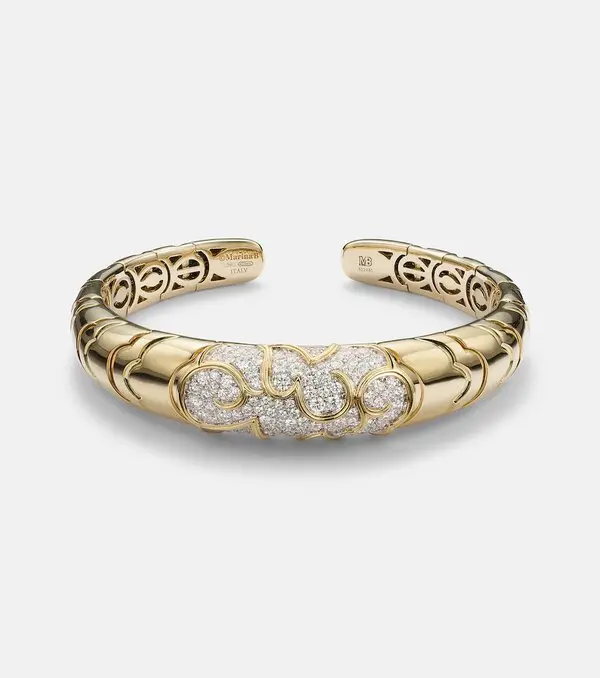 Marina B Onda 18kt Diamond Bangle - Gold