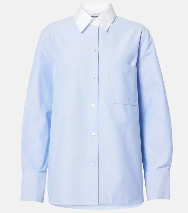 Vince Cotton Oxford Shirt - Blue
