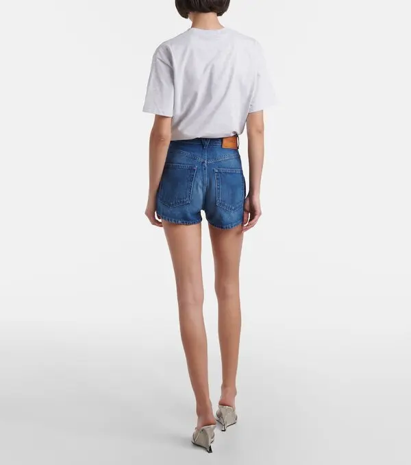Versace Faded Denim Shorts