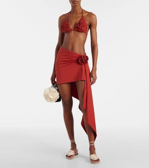 Magda Butrym Asymmetrical Beach Cover-up - Orange