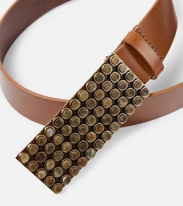 Isabel Marant Étoile Vanesia Embellished Leather Belt