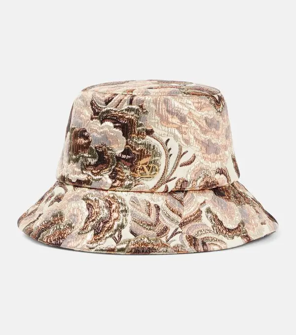 Valentino Garavani Apres L'hiver Jacquard Bucket Hat - Pink