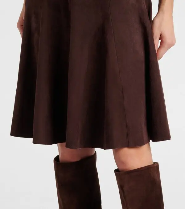 Stouls Rosalba Suede Midi Skirt