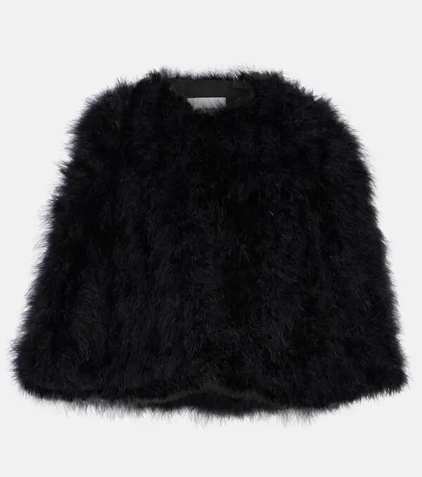 YVES SALOMON Feather Cape