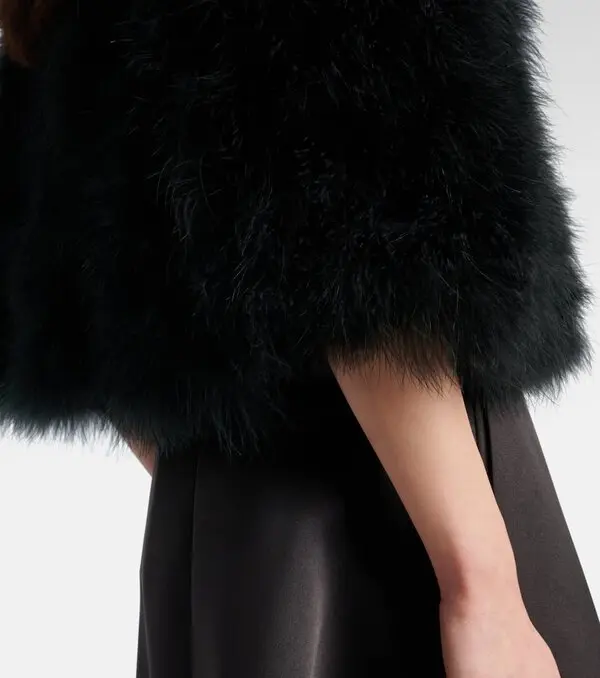 YVES SALOMON Feather Cape