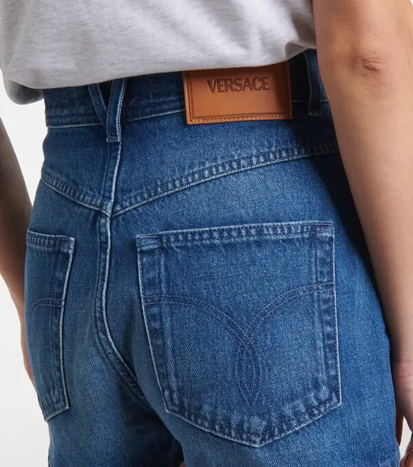 Versace Faded Denim Shorts