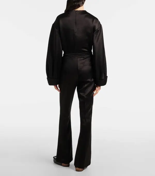 JW Anderson Mid-rise Satin Straight Trousers