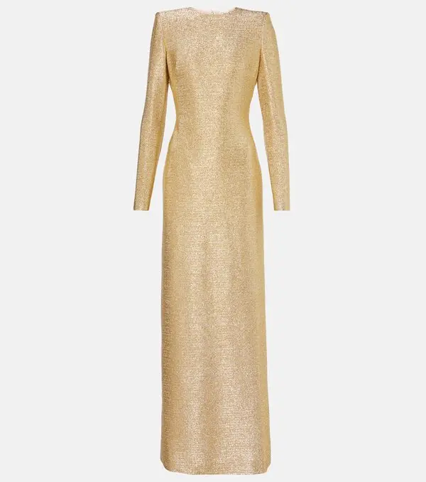 Oscar De La Renta Lame Gown