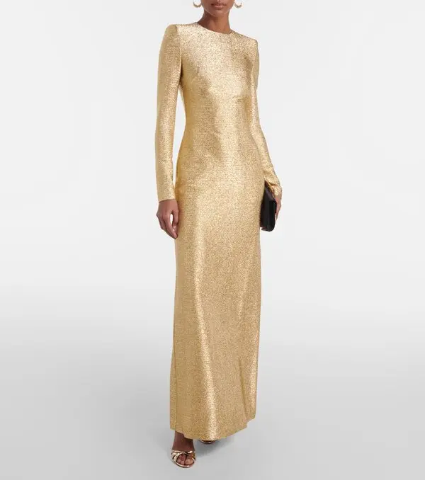 Oscar De La Renta Lame Gown