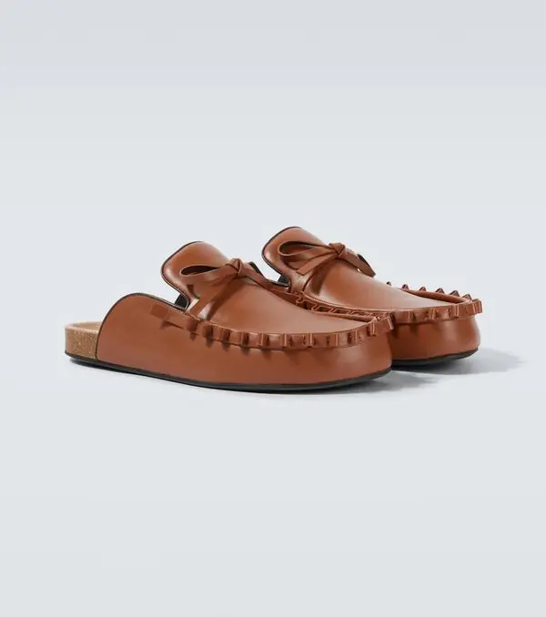 JW Anderson Ruffled Leather Mules