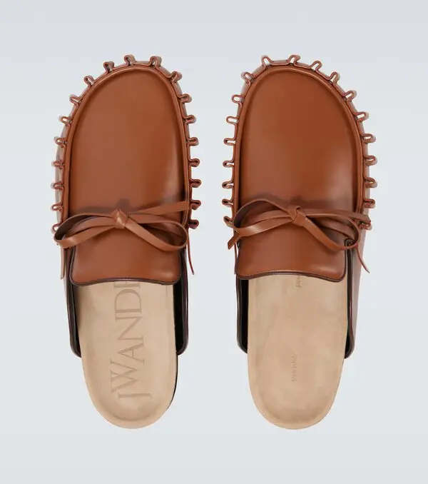 JW Anderson Ruffled Leather Mules