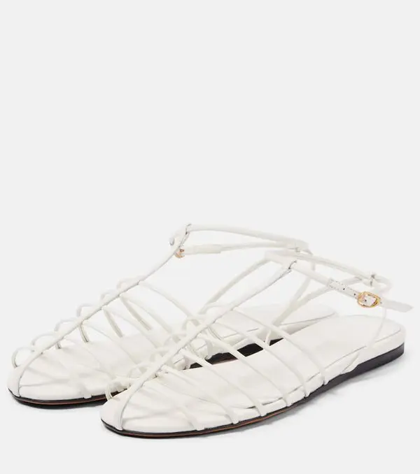 Proenza Schouler Tee Cage Leather Fisherman Sandals