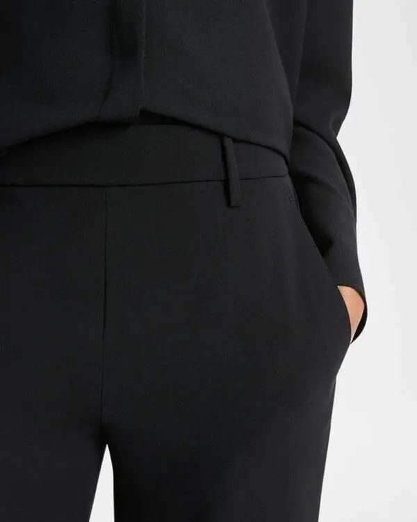 Vince Mid-rise Tapered Pull-on Pants - Black