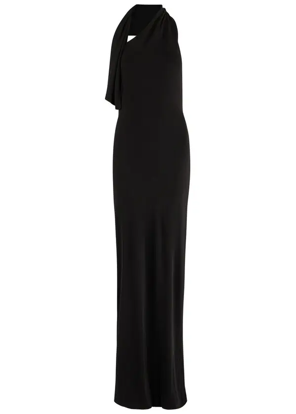 Khaite Roza Scarf-effect Gown